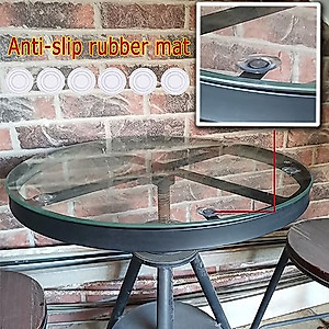 SNWGPLY Tempered Glass Round Table Top, Round Dining Table, Round Glass Table Top Replacement, High Load-Bearing, Safe and Stable, for Conference Tables, Waiting Room Tables