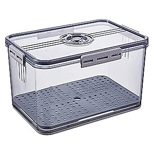 TIST Food Storage Box Container With Lid Sealed Food Storage Box For Refrigerator ( Color : Blue , Size : 6# )