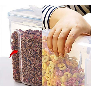 Komax Biokips Cereal Containers Storage Set of 2 – Airtight Food Storage Containers – Cereal Dispenser for All Dry Foods – BPA-Free Cereal Container Set for Pantry Organization and Storage (135 oz)