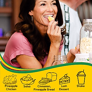 Ready Harvest Freeze Dried Pineapples Whole Foods for Emergency Food Storage, Camping Supplies, and Survival Kits | Sealed Fresh in #10 Can | 30 Year Shelf Life | 1 Can