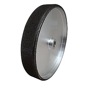 Rikon PRO Series 82-5080R CBN Grinding Wheel 80 Grit 8 inch Wheel 1-1/2 inch wide with Radius to Sharpen High Speed Steel Cutting Tools for your Woodworking Lathe