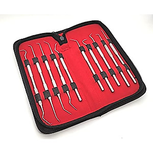 Set of 10 Stainless Steel Precision Micro Probe Set Combo, 5.5 inch- 6 inch Overall Length