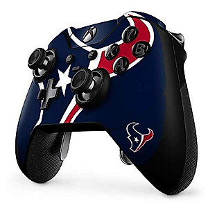 Skinit Decal Gaming Skin Compatible with Xbox One Elite Controller - Officially Licensed NFL Houston Texans Large Logo Design