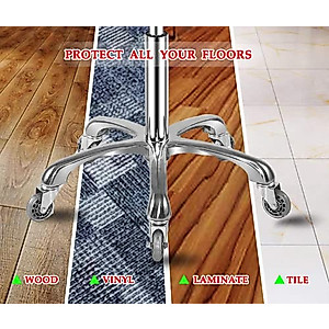 Vanity Rolling Chair Esthetician Shop Stool with Wheels,Ergonomic Lash Armless Office Chair, Desk Chair for Makeup Bedroom Classroom (Black)