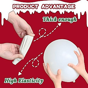 100 Pcs Christmas Red Green Balloons 12 Inch Red Green and White Latex Balloons with 65ft Ribbon for Christmas Birthday Baby Shower Party Decorations