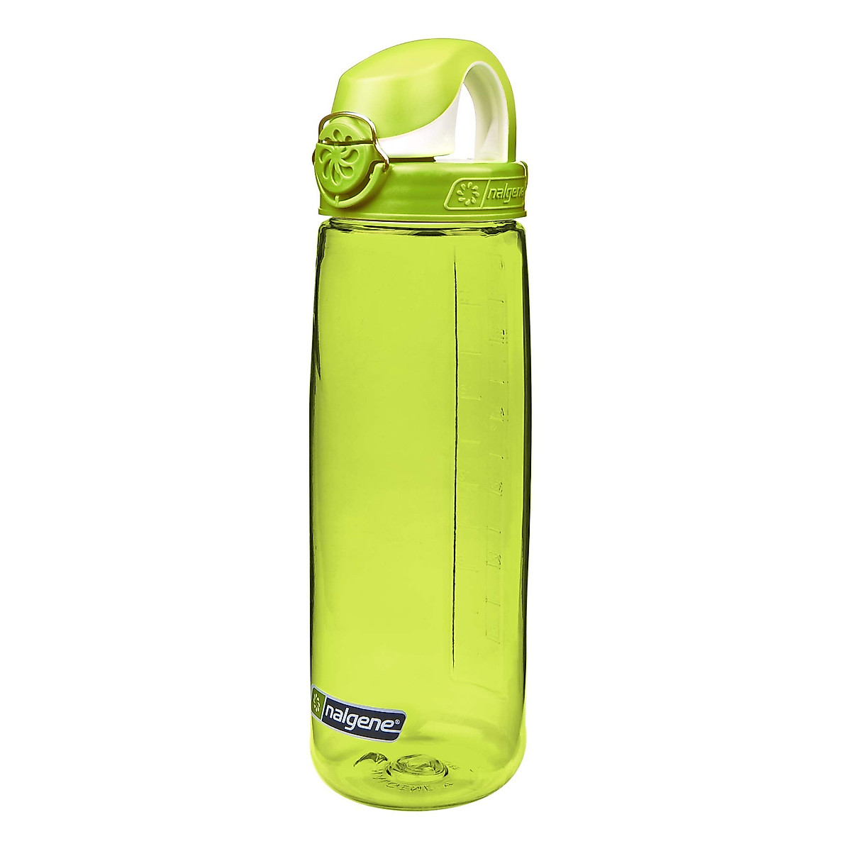 Nalgene On the Fly BPA-Free Water Bottle, Green w Green/White, 24 oz