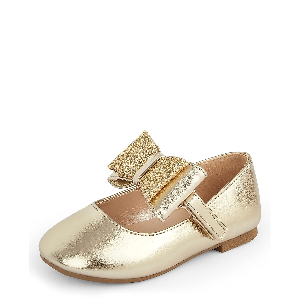 Gymboree, and Toddler Girls Dressy Ballet Flat,Gold,1