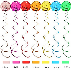 30 Pieces Hawaiian Luau Hanging Swirl Party Decorations Aloha Tropical Foil Plastic Streamer Ceiling Decor Palm Pineapple Flamingo Hibiscus Dangle Sign Summer Beach Pool Party Birthday Tiki Party Supplies