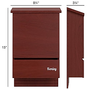 Kenley Bat House - Large Bat Box for Outside with Double Chamber - Handmade from Cedar Wood - Weather Resistant Bat Houses for Outdoors - Roosting Bat Boxes Designed to Attract Bats - Easy to Install