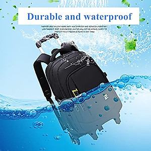 YJMKOI Large Capacity Trolley Backpack for Boy Middle School Rolling Bookbag Carry-on Luggage School Bagwith Wheels