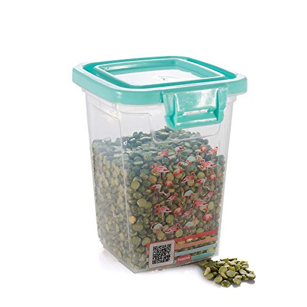 Plasutil 5 Piece Food Storage Container Set with Lock Duo. Lids Attached.