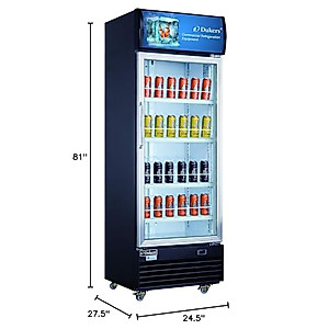 Dukers Appliance USA LG-430 Dukers DSM-12R 11.4 cu. ft.Merchandiser Merchandiser Refrigerator, Black