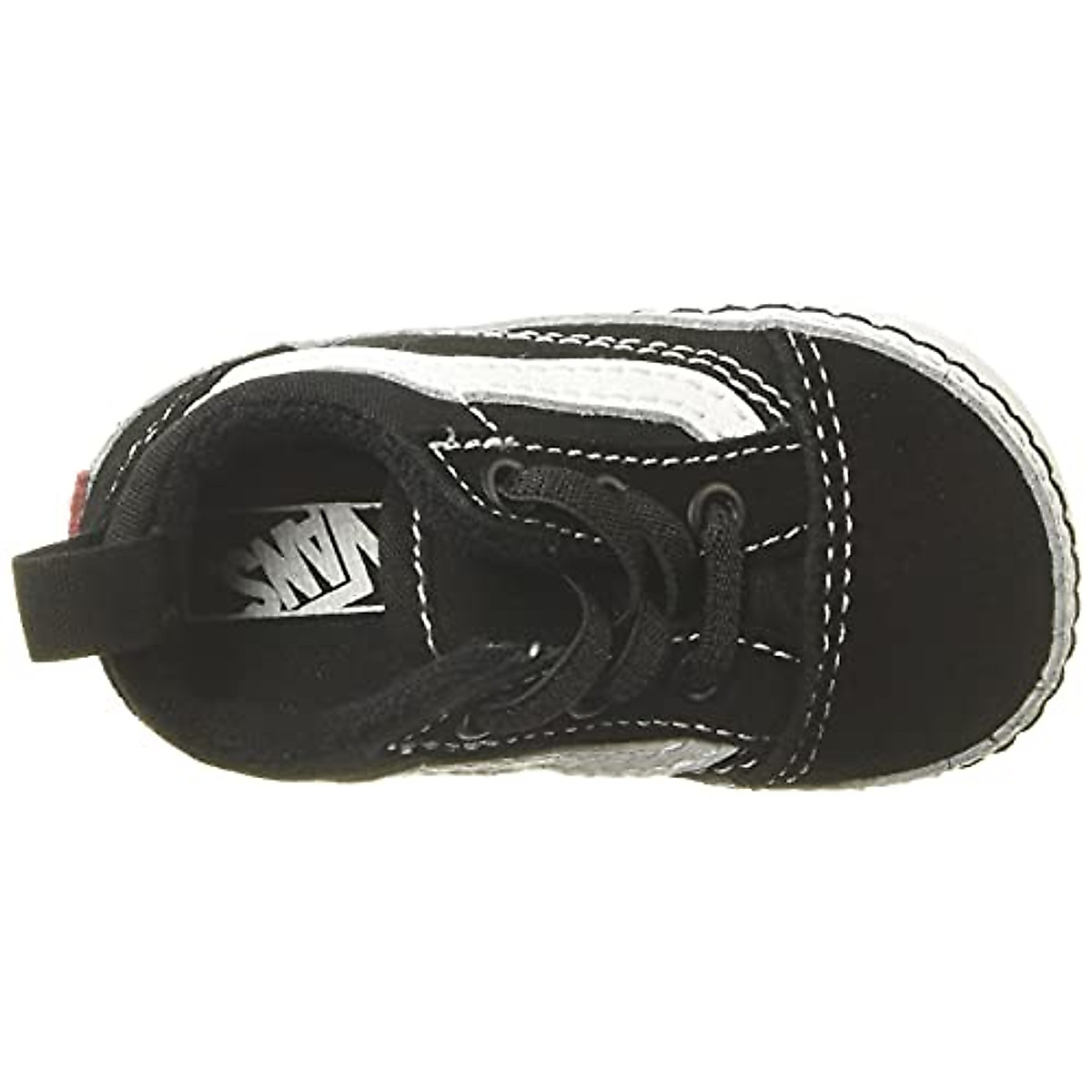Vans Old Skool Crib (Infant/Toddler) Black/True White 4 Toddler M