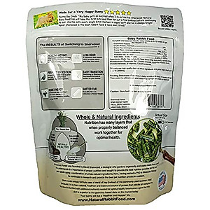 Sherwood Baby Rabbit Food. Hay-Based Pellet. No Wheat, Corn, or Soy for Better Digestion. 4.5 lbs