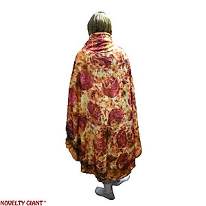 Super Soft Pizza Throw Blanket 60" Fleece Novelty Food Wrap