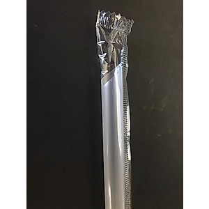 Extra Wide Individually Wrap Boba Bubble Tea Fat Drinking Straws, 7-7/8" Long, Transparent, 2250 pcs per case (2250)