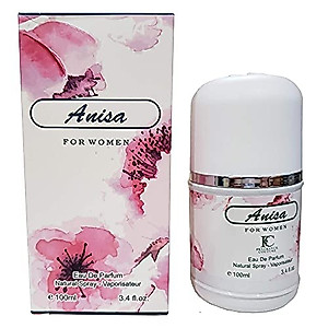 J & H VARIETY PERFUME J&H ANISA for Women, Eau de Parfum Spray, Wonderful Gift, Ultra-feminine Fresh, Daytime and Casual Use, for all Skin Types, a Classic Bottle, 100Ml/ 3.4 Fluid Ounce
