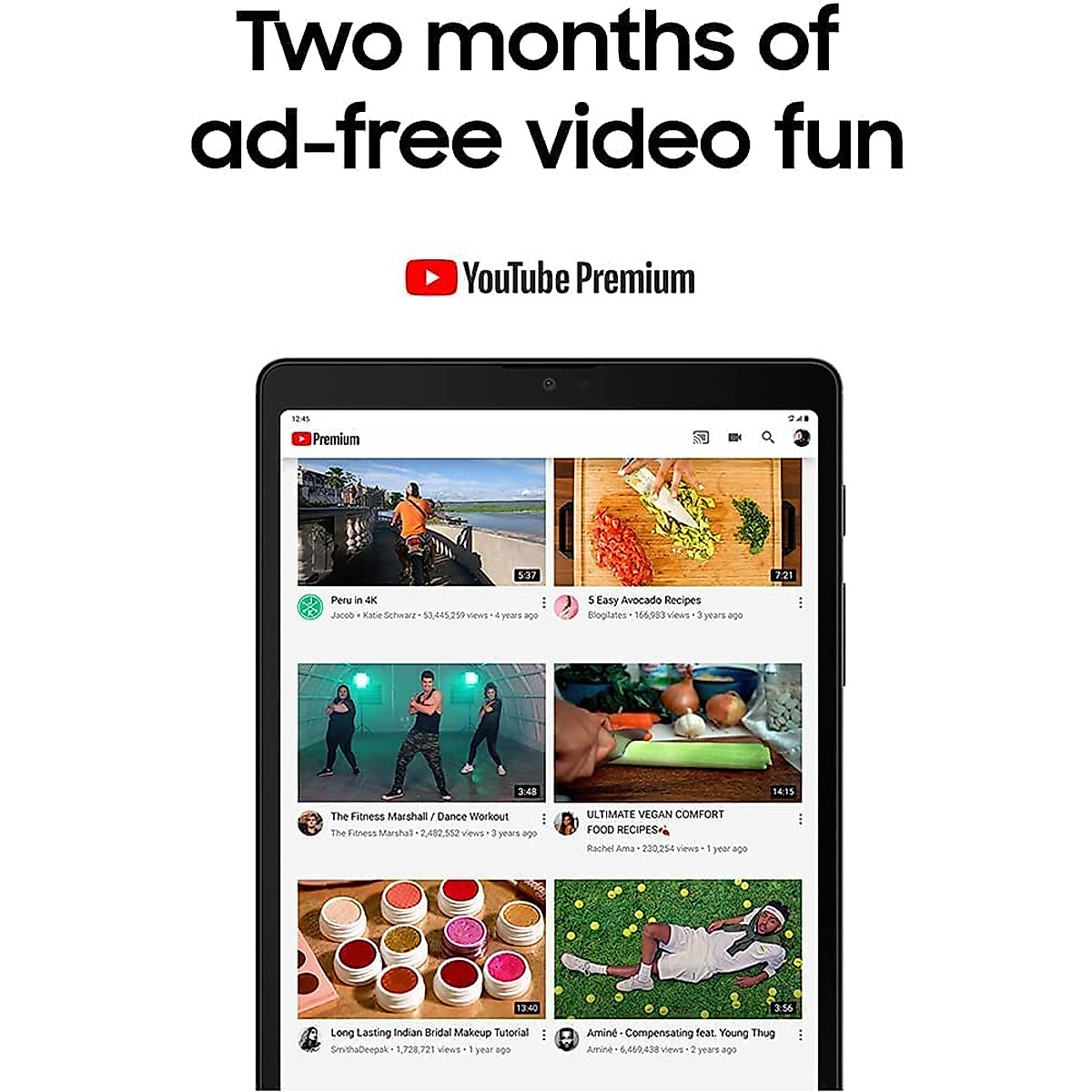 Ghost Manta SAMSUNGGalaxy Tab A7 Lite 8.7" 32GB WiFi Android Touchscreen Tablet w/Long Lasting Battery, Compact, Slim Design, Sturdy Metal Frame, Bluetooth, WiFi, US Verson Gray w/ 64GB Micro SD Card