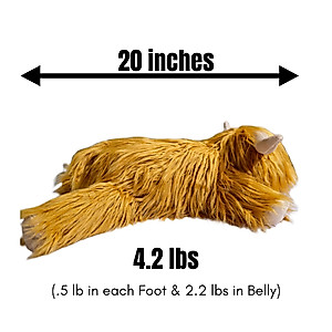 Legend & Co. Weighted Stuffed Animals 20" | 4.2 lbs Highland Cow Plush for Adults & Kids | Comforting & Relaxing Plush Throw Pillow | Super Soft | Anxiety - Autism - Companionship