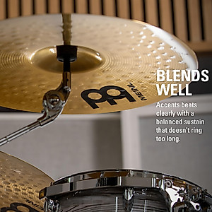 Meinl 18” Crash Cymbal – HCS Traditional Finish Brass for Drum Set, Made In Germany, 2-YEAR WARRANTY (HCS18C)