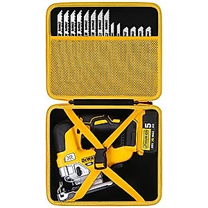 Khanka Hard Storage Case Replacement for DEWALT 20V MAX XR Jig Saw DCS334B / DCS335B, Case only