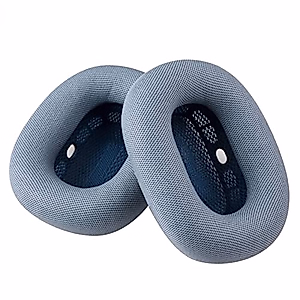 JFSPDFU (Grey) Replacement Headphone Earmuffs Apple Airpods Max Replacement Earpads Leather Earpads Headphone Memory Foam Covers Replacement Headphones Foam Earmuffs Headphone Accessories