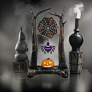 42" 4D Foil Halloween Balloons with Spider Pumpkin Tree Standable Style,Halloween Decorations Halloween Party Supplies