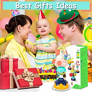 High Chair Toys with Suction Cup Baby Rattle Toys Baby Toys 6 to 12 Months Baby Tray Toys for 6 9 12 Months Infant Toddlers Kids Newborn Toys Christmas Present Birthday Gifts for 1 Year Old Boys Girls
