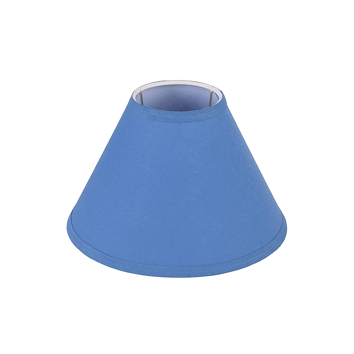 Aspen Creative 58763, Empire Uno Lamp Shade, Cornflower Blue, 4" Top x 10" Bottom x 7" Slant Height, Slip UNO 33mm