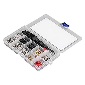 366 Pcs Computer Screw Set Motherboard Screw Kit Computer Screw Parts Motherboard Standoffs Screw Kit with Screwdriver Brush