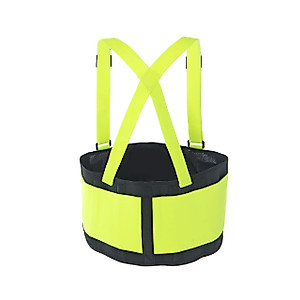 Cordova Back Support Belt with Attached Suspenders, Quick Adjust Elastic Outer Panels