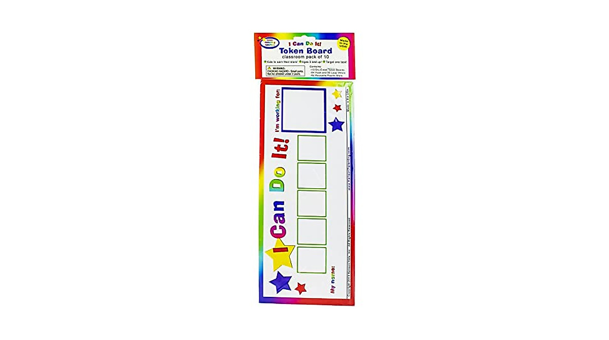 Kenson Kids Reward Chart Token Board for Positive Behavior