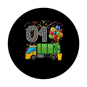 Happy O1 Waste Picker Dumpster Garbage Truck PopSockets Swappable PopGrip