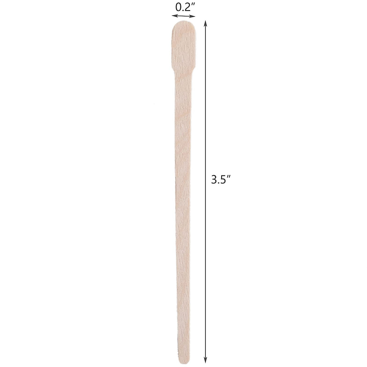 Hedume 2000 Pack Wax Spatulas Whaline Wood Waxing Applicator Sticks Small for Hair Removal Eyebrow Body