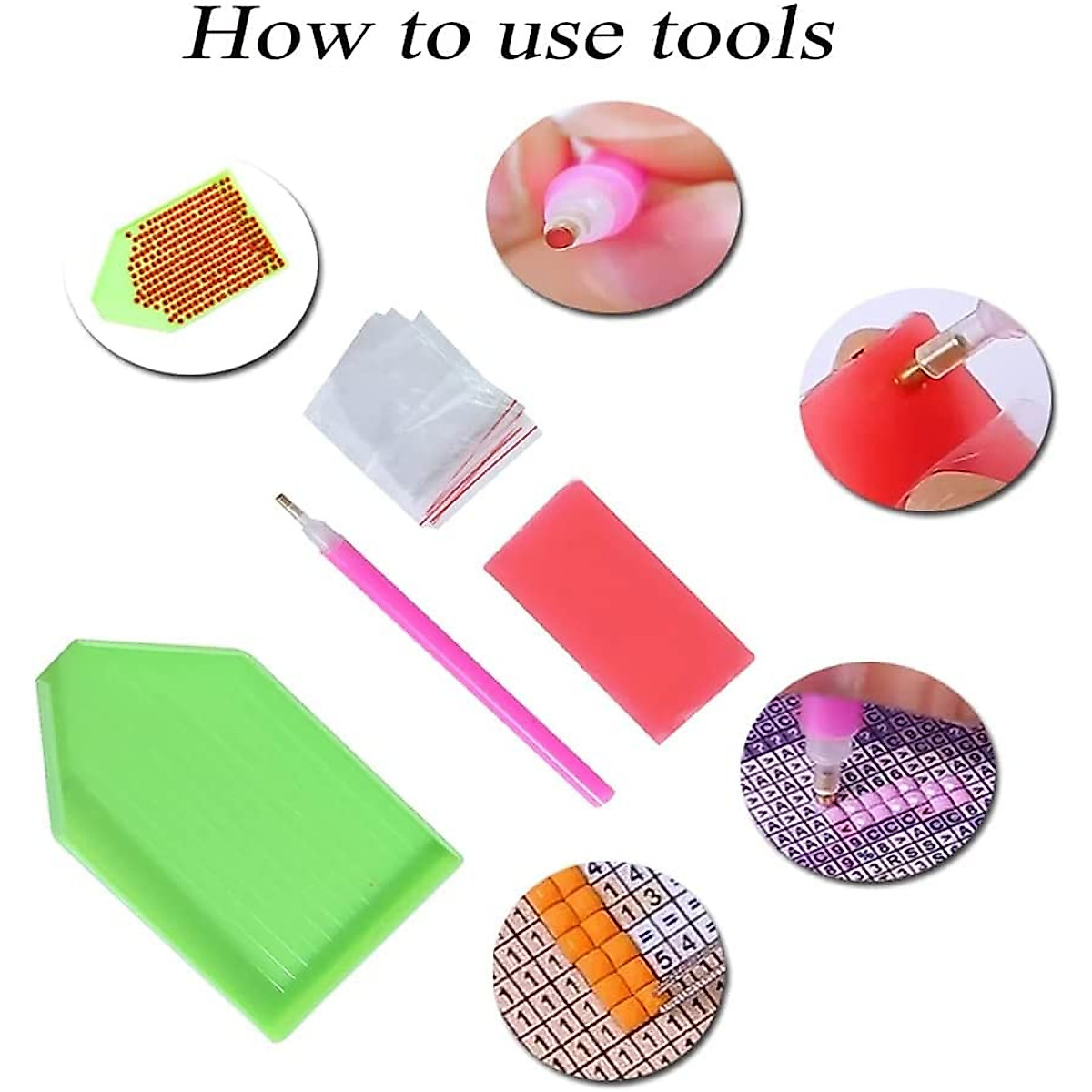 BRGREVOP 6 Pack Diamond Painting Kits, DIY Princess Diamond Art Embroidery Kits Home Wall Decor 12" X 16"