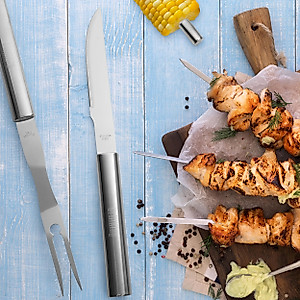 GrillKing BBQ Tool Set, 18pc Stainless Steel Grill Kit, Heavy Duty Barbecue Utensils and Grilling Accesories Set with Carrying Case