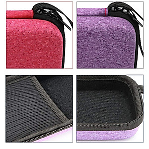Stethoscope Carrying Case, Mesh Pocket for Nurse Accessories (Rose red)