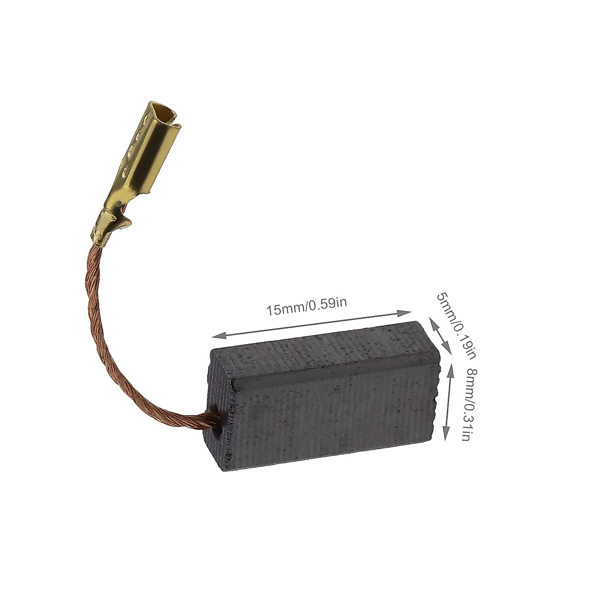 Create idea 20Pcs Angle Grinder Carbon Brushes 15x8x5mm/0.59x0.31x0.20inch Compatible with Bosch Replacement Repair Power Tool Spare Part