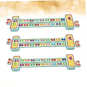 Ciieeo 3PCS Wooden Toys Wooden Puzzles Puzzles Puzzles Numbers Matching Toy Montessori Math Toy Early Educational Stationery Cartoon Teaching aids Material Ruler