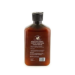 Griffin Western Exotic Leather Conditioner (8 oz.) - Non-Toxic Formula for Cowboy Boots, Snakeskin, Alligator, Crocodile, Leather Apparel and More! - Made in The USA Brown