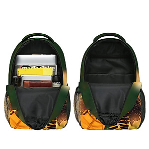 yalinan Black Girl BookBag Angel School Backpack Bee African American Book Bag for Teen Girls Kids