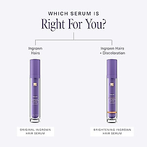 European Wax Center Ingrown Hair Serum - Bikini & Body Razor Bump & Ingrown Hair Treatment with Lavender, Vitamin E and Chamomile - Gentle Exfoliating Glycolic Acid AHA for After Wax Skin Care