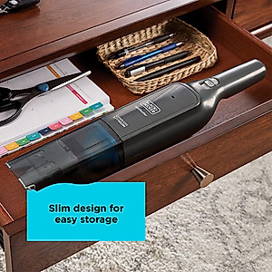 BLACK+DECKER dustbuster® AdvancedClean™ Slim Cordless Hand Vacuum, 12V Max (HLVC320J01)