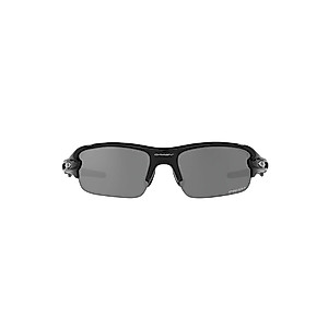 Oakley Youth OJ9008 Flak XXS Square Sunglasses, Polished Black/Prizm Black, 58 mm