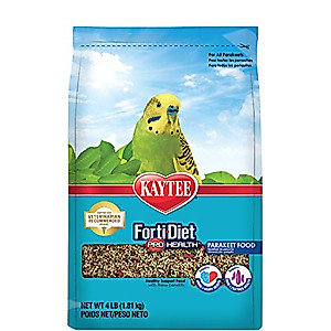 Kaytee Forti-Diet Pro Health Parakeet Pet Bird Food, 4 Pound