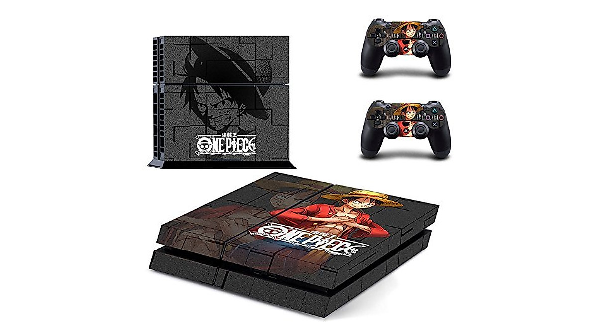 MightySticker PS4 Skin & Controller Decal - One Piece Monkey D. Luffy