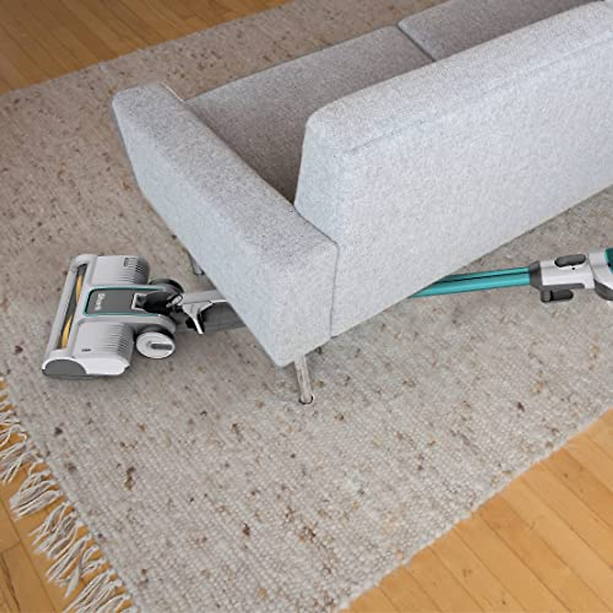 SHARK HZ251 Ultralight Corded Stick Vacuum with Self-Cleaning Brushroll, Blue/White (Renewed)