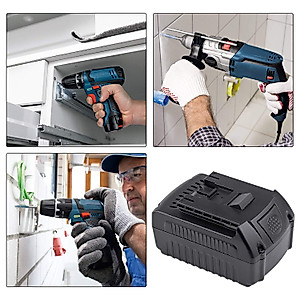 [2Pack] Li-ion Replacement Battery for Bosch BAT620 BAT618 BAT609 BAT622 BAT609G BAT618G BAT619 BAT619G BAT610G