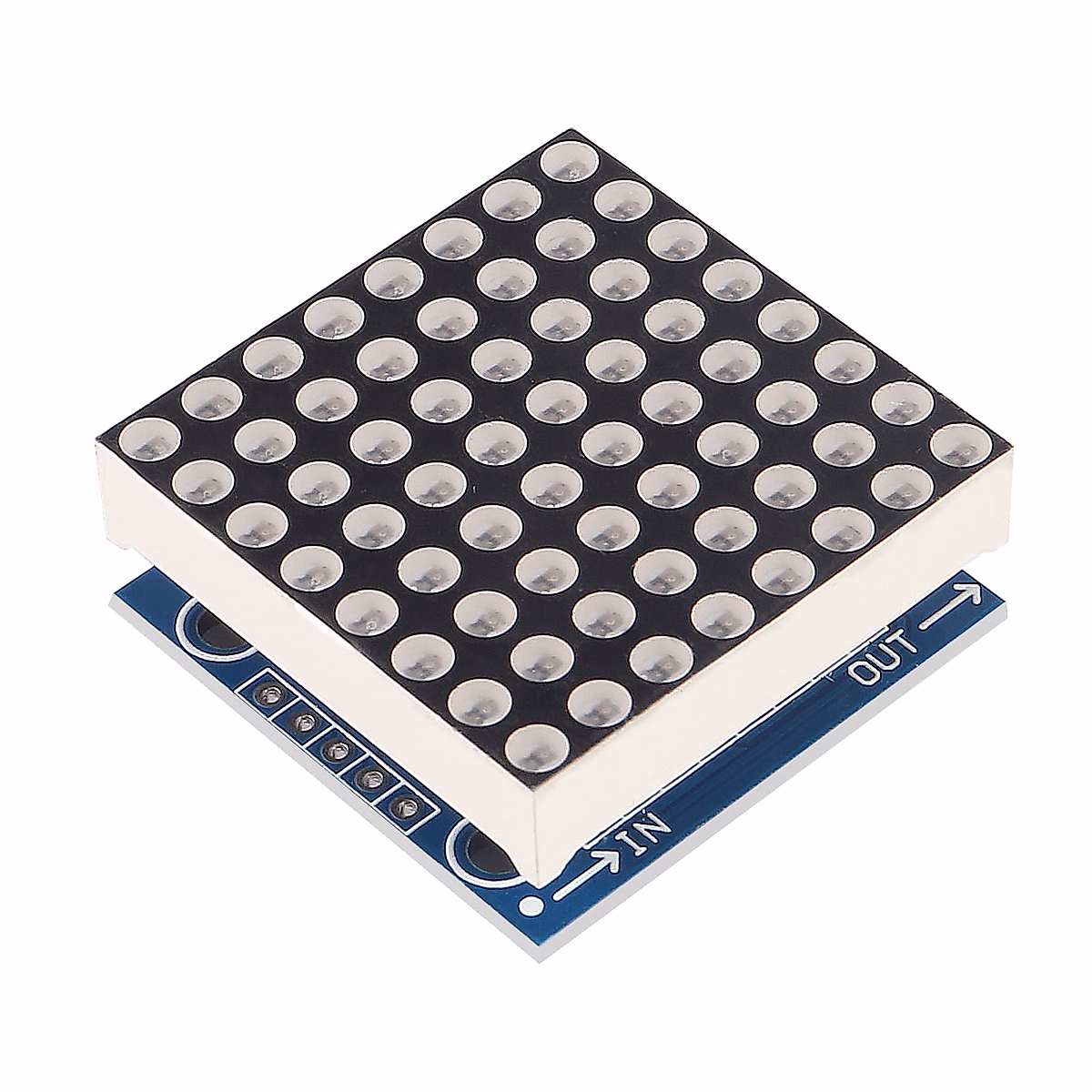 ACEIRMC 5PCS MAX7219 8x8 Dot Matrix LED Display Module 5V MCU Control MAX7219 88 LED Dot Matrix DIY Kit (B)