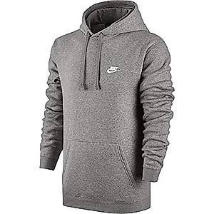Nike Men's Sportswear Club Pullover Hoodie, Light Grey Heather/Light Grey Heather/White, XX-Large